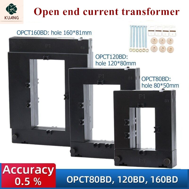 Split Core Current Transformer Opct80bd 1000a 5a 800a 5a 750a 5a 05 Class Clamp Ct Open Type 3