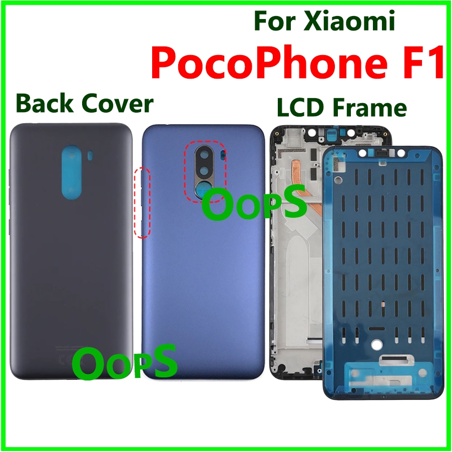 For Xiaomi PocoPhone POCO F1 Battery Back Cover Housing LCD Middle ...