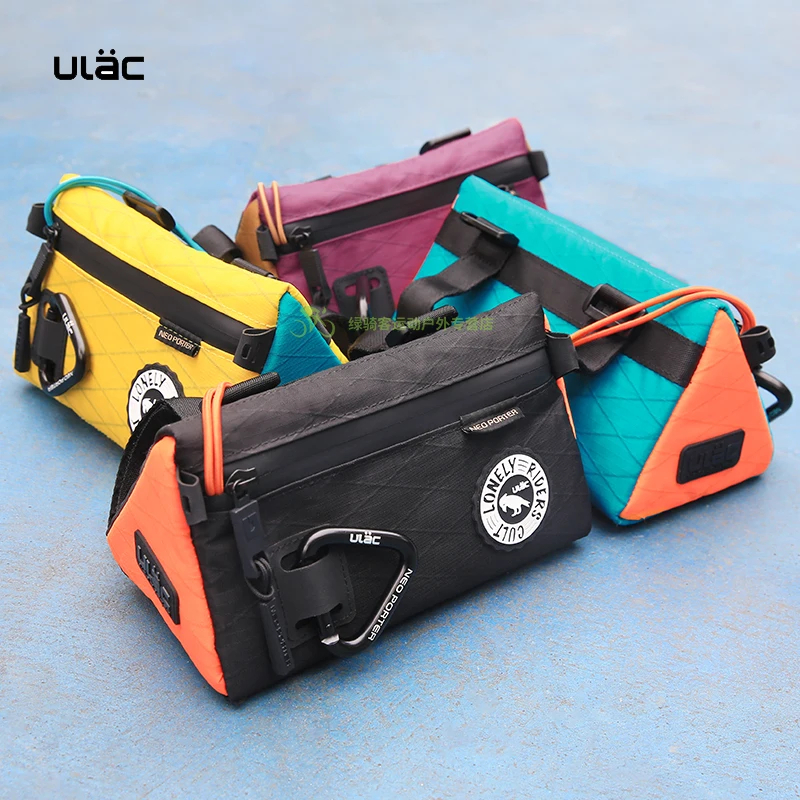 ULAC 1L Bike Triangle Handlebar Bag Portable Cycling Storage Pouch for ...