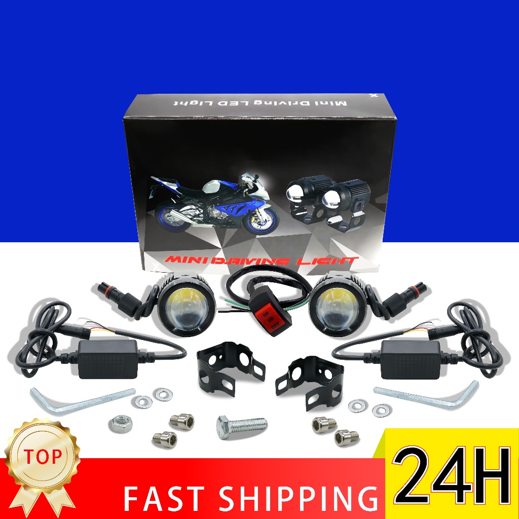 Fan Cool Mini Driving Light V7 Mdl With Realy Led Light For Motorcycl ...