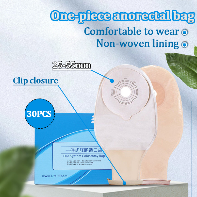 One-piece anorectal bag Disposable fake anal bag fecal ostomy bag ...