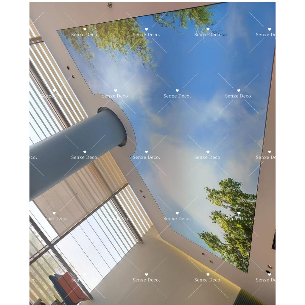 SA T2404 UV High Quality Blue Sky Printing Ceiling Film for Living Room ...