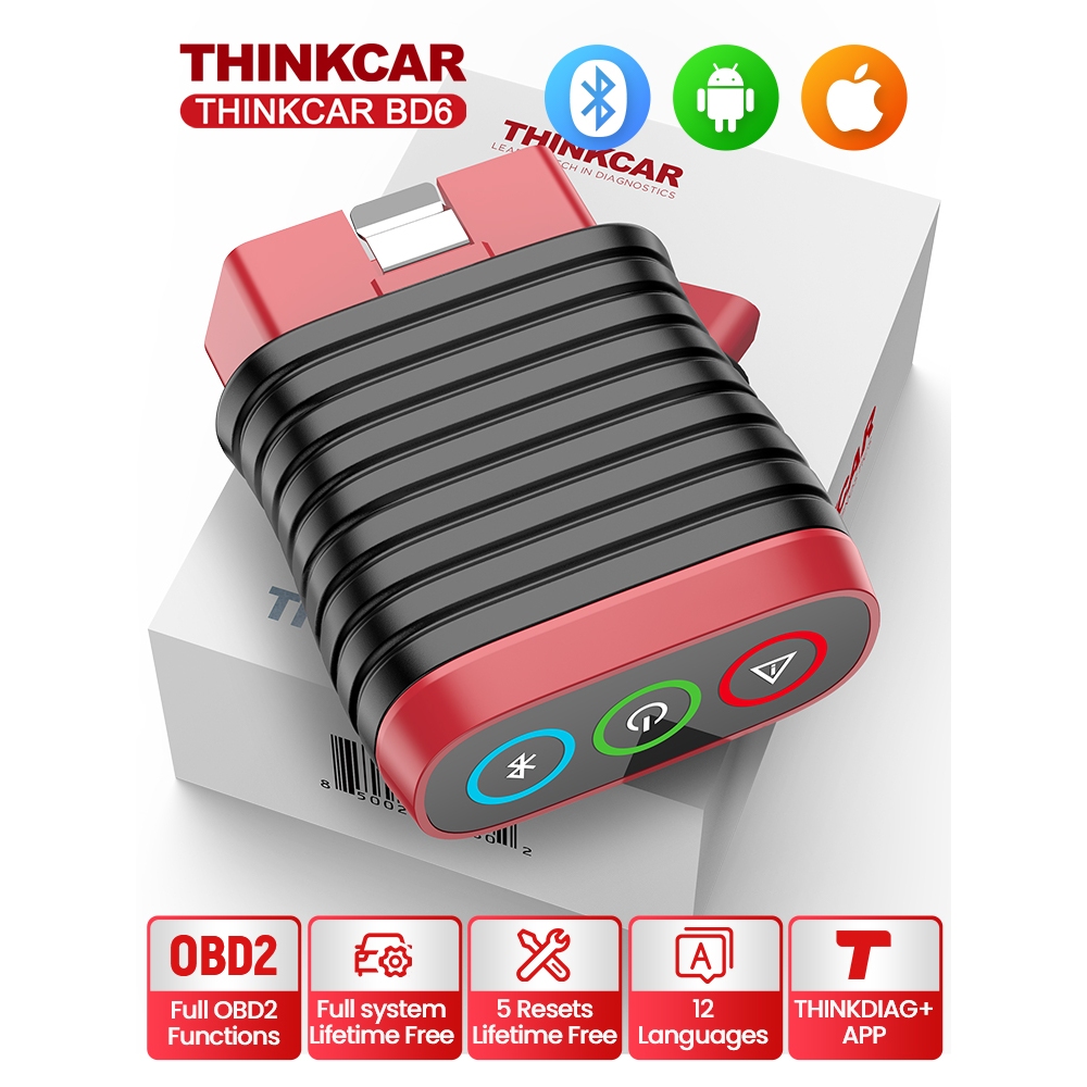 Thinkcar BD6 OBD2 Scanner Full System Diagnostic Tool 5 Reset Lifetime ...