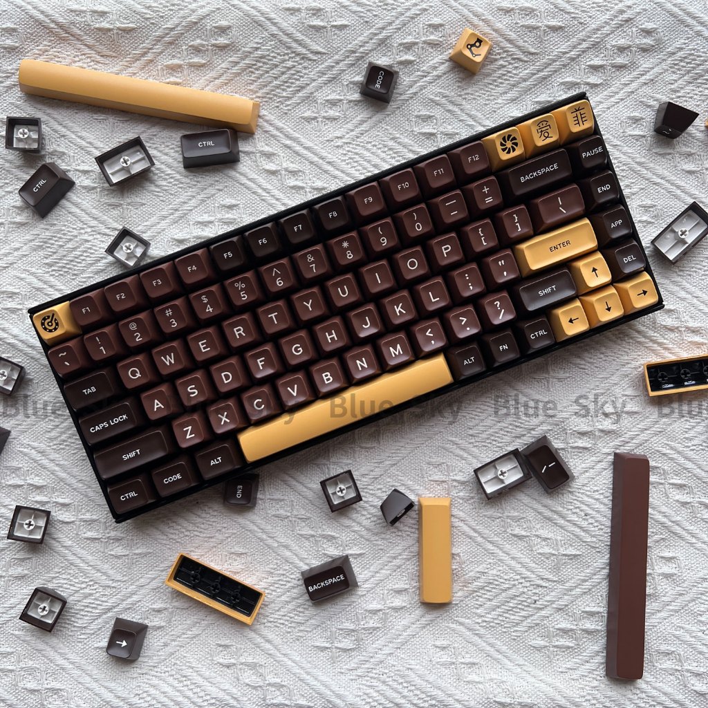 GMK Chocolatier keycap SA profile ABS Doubleshot keycaps for mx switch ...