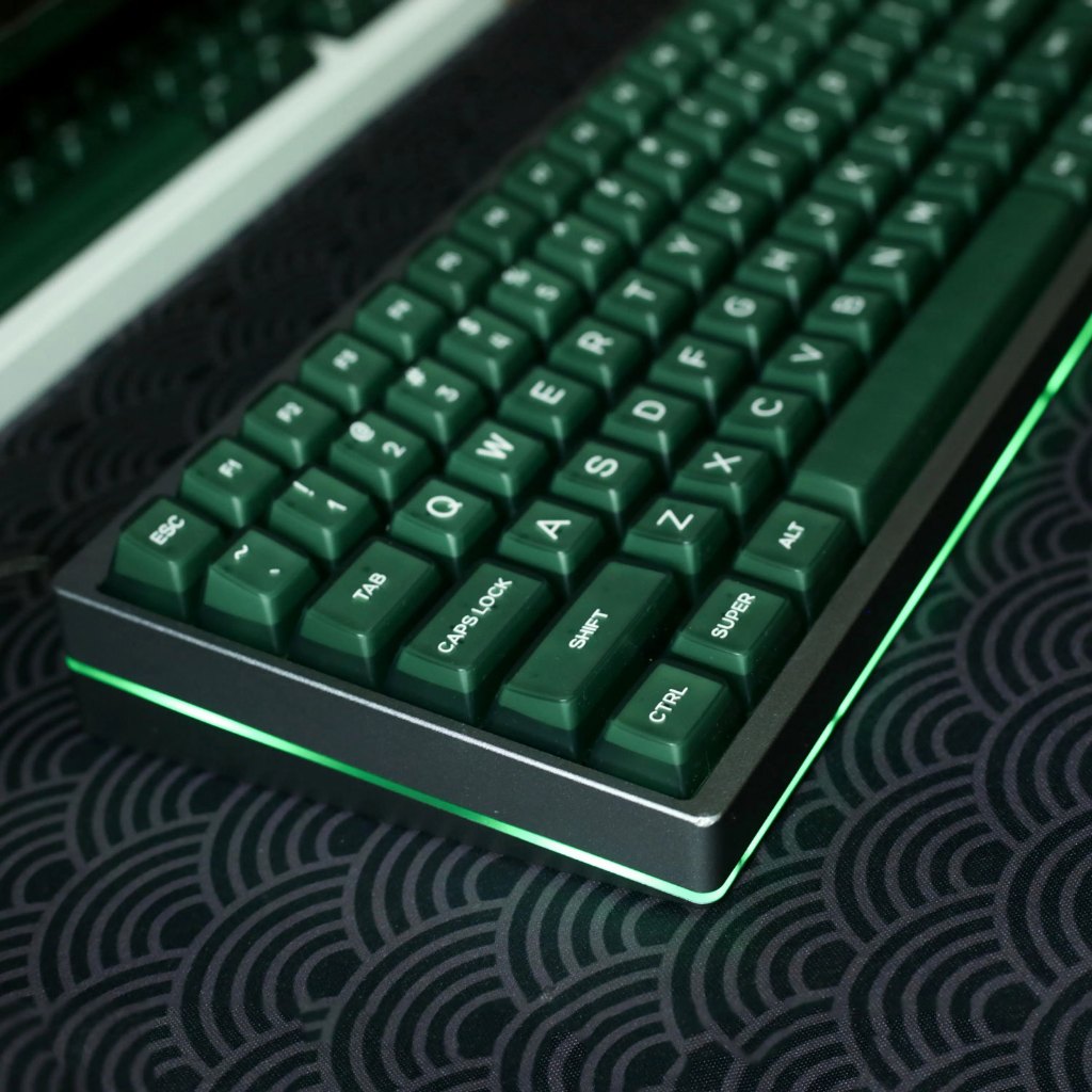【In stock】 Emeralds theme keycaps semi-translucent 142 key mechanical ...