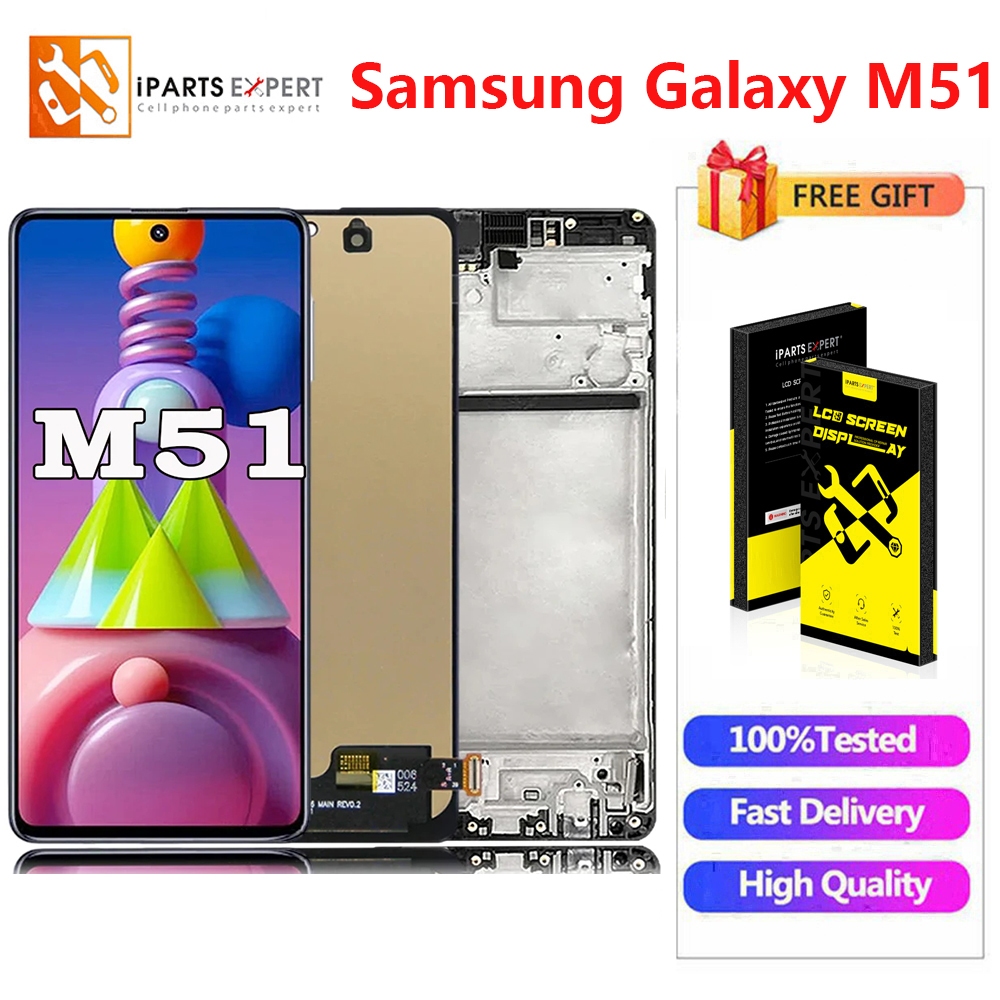 IPARTSEXPERT Original LCD For Samsung Galaxy M51 M515 Display for ...