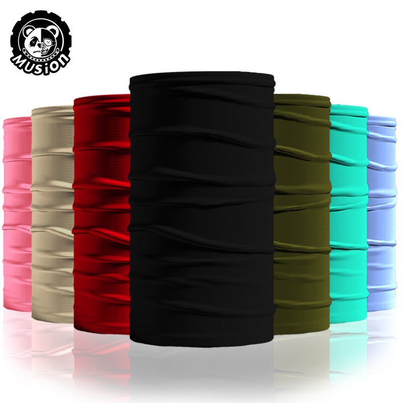 Solid Colors Rider Mask Anti Dust UV Tube Bandana Mask Biker Face Cover ...