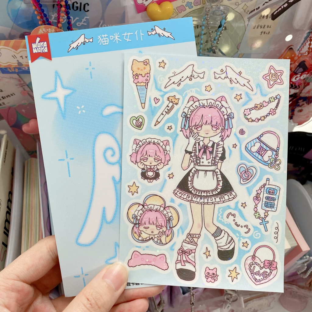Original Character Stickers Handbook Cuckoo Card Stickers diy Cute ...