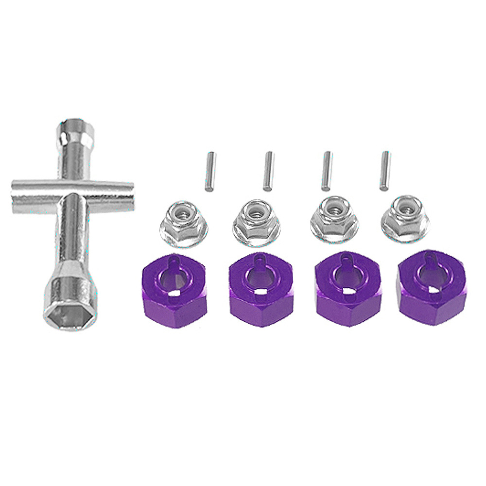For MJX 1/14 14210 1/16 RC Car Hexagonal Wrench Wheel Hex Set M4 Nut ...