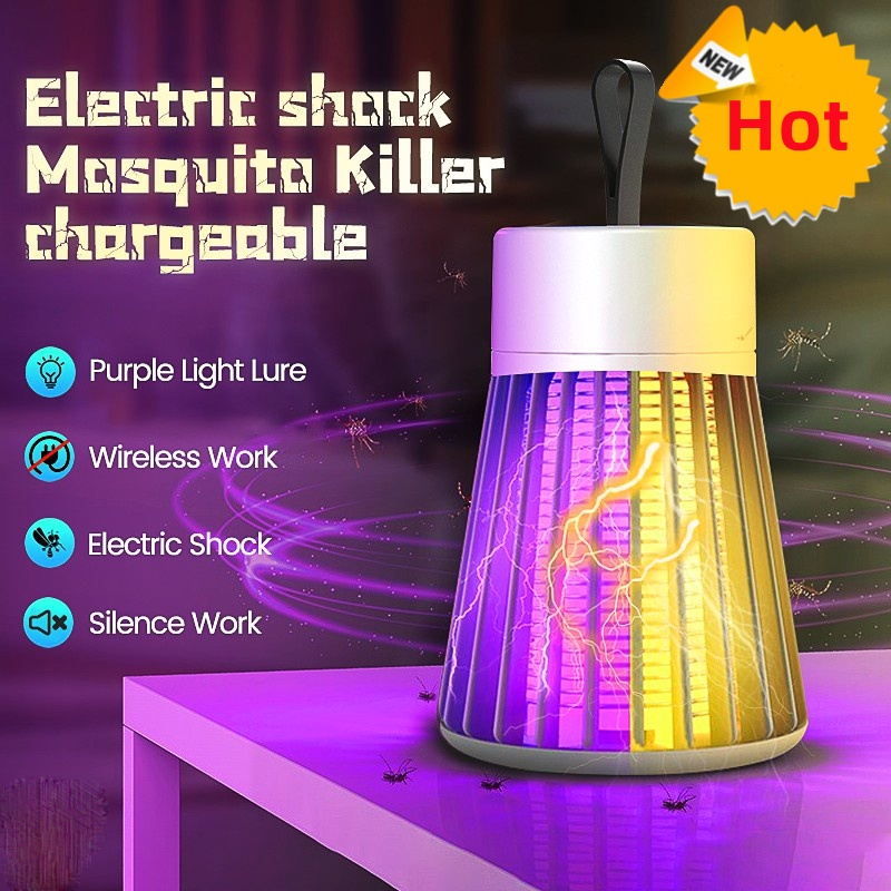 Mosquito Killer Lamp Rechargeable Portable Electric Repellent LED Quiet ...