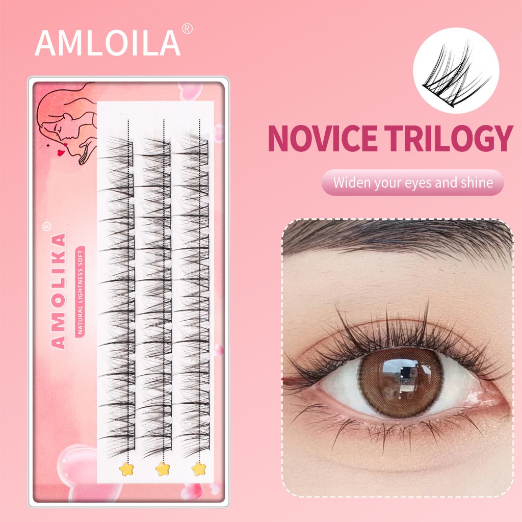 3D DIY Cluster Eyelashes Eyelash Extension Sun Flower Black Line ...