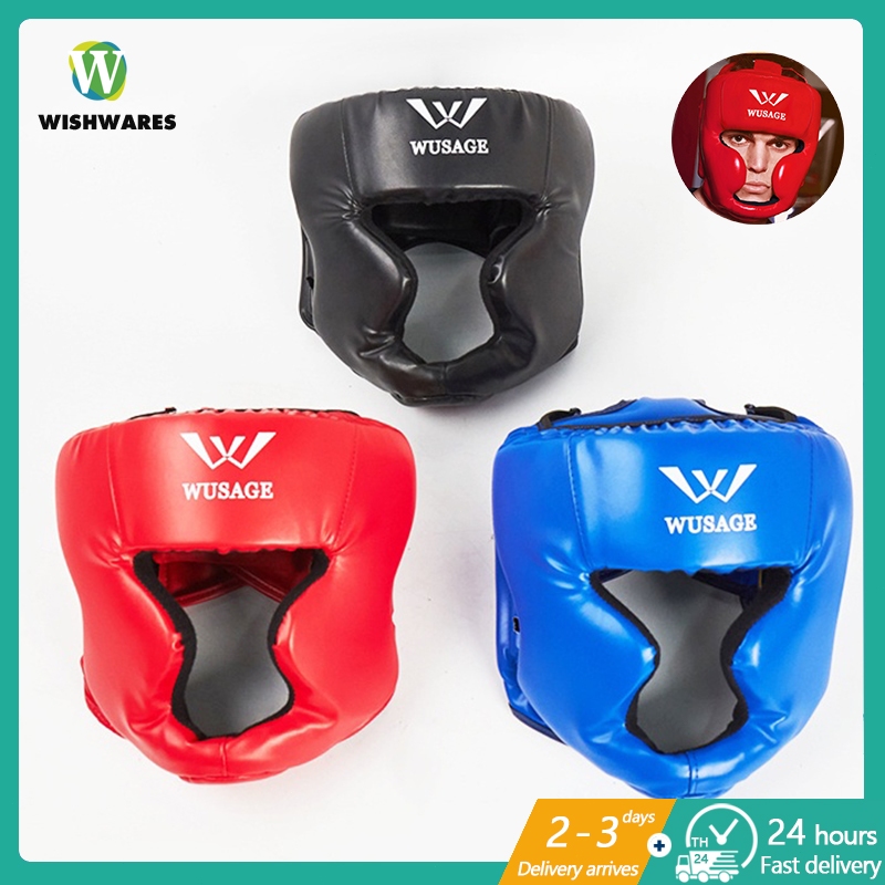 Boxing Helmet Sanda Training Head Guard Boxing Muay Headgear Breathable ...