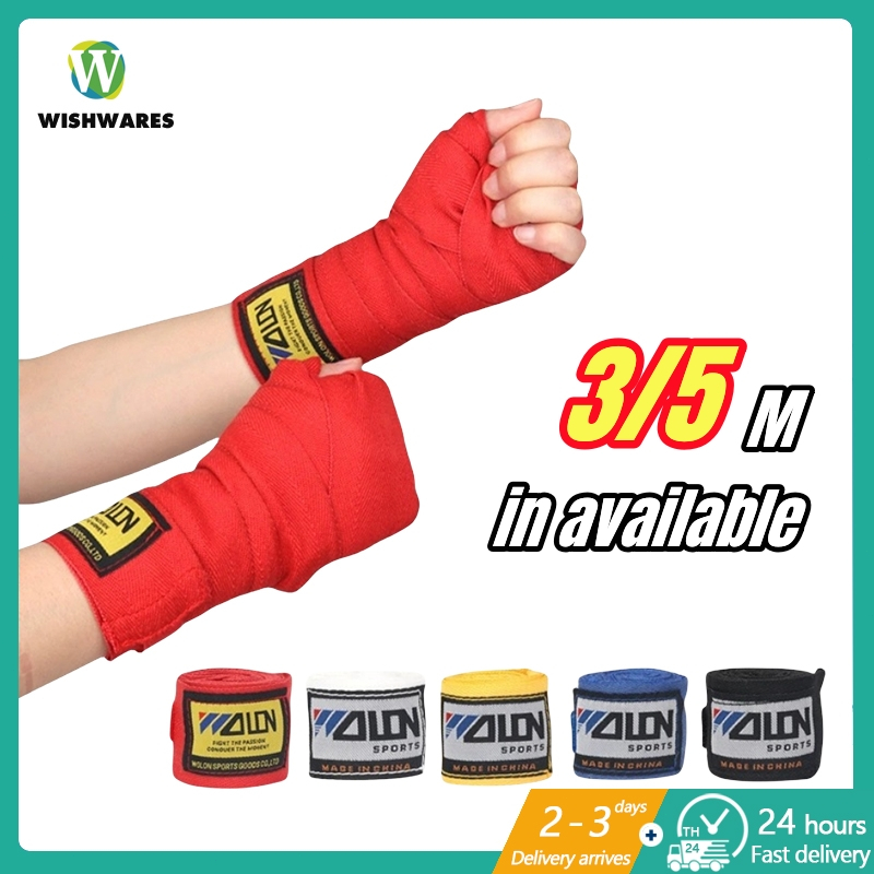 Boxing Hand Wraps Pair 3M/5M Cotton Sport Strap Bandage Sports Sanda ...