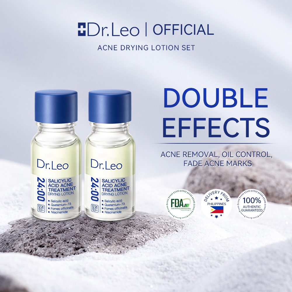 [2PCS SET]Dr.Leo Acne Essence Salicylic Acid Anti-acne Serum 10ml ...