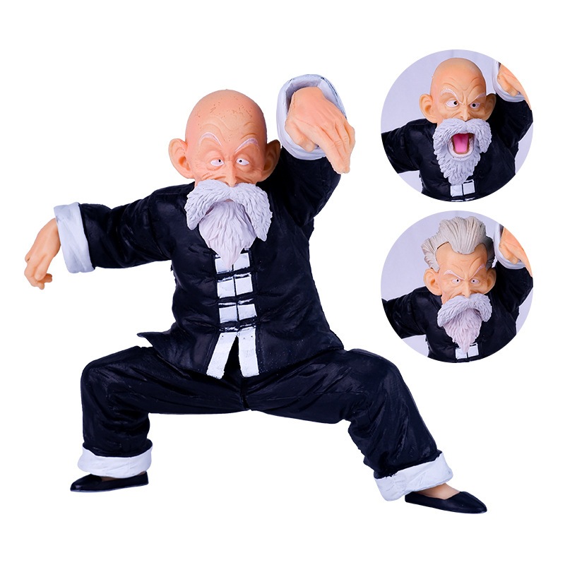 15cm Anime Dragon Ball Z Figure Master Roshi Head Can be Replaced Kame ...