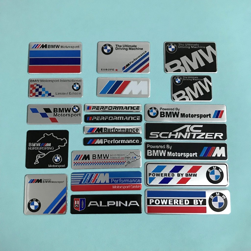 3D Aluminum Alloy BMW Logo Suitable For BMW Car Sticker M Performance ...