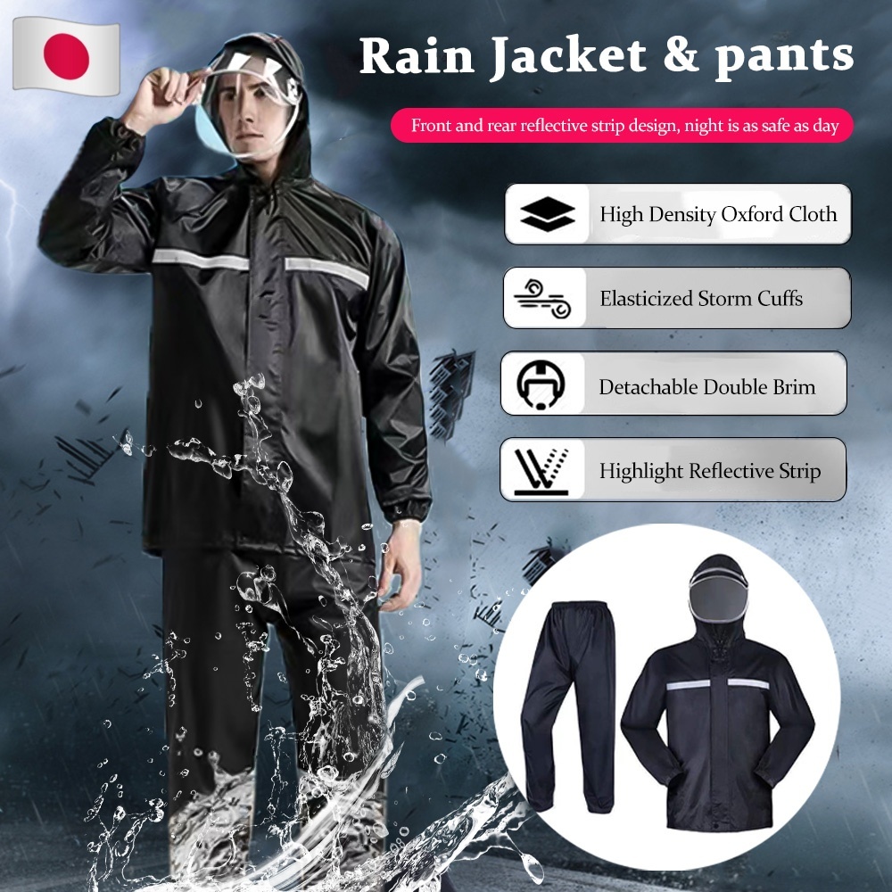 Raincoat for motorcycle rider raincaot waterproof for men raincoat suit ...