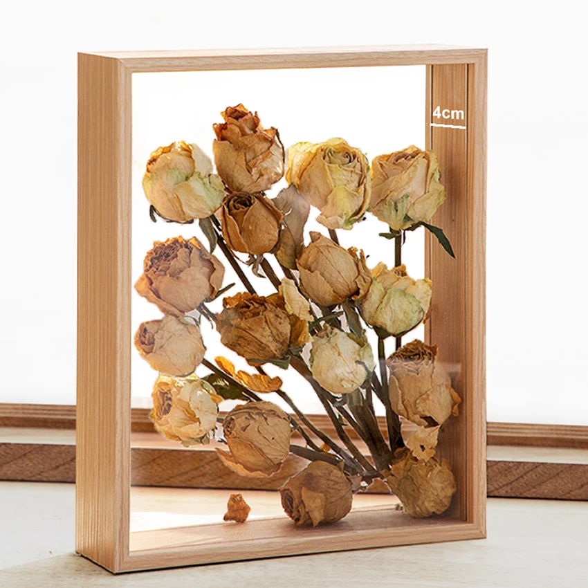 DIY Wooden Flower Frame Hollow Frame Photo Frame Dehydrated Flower ...