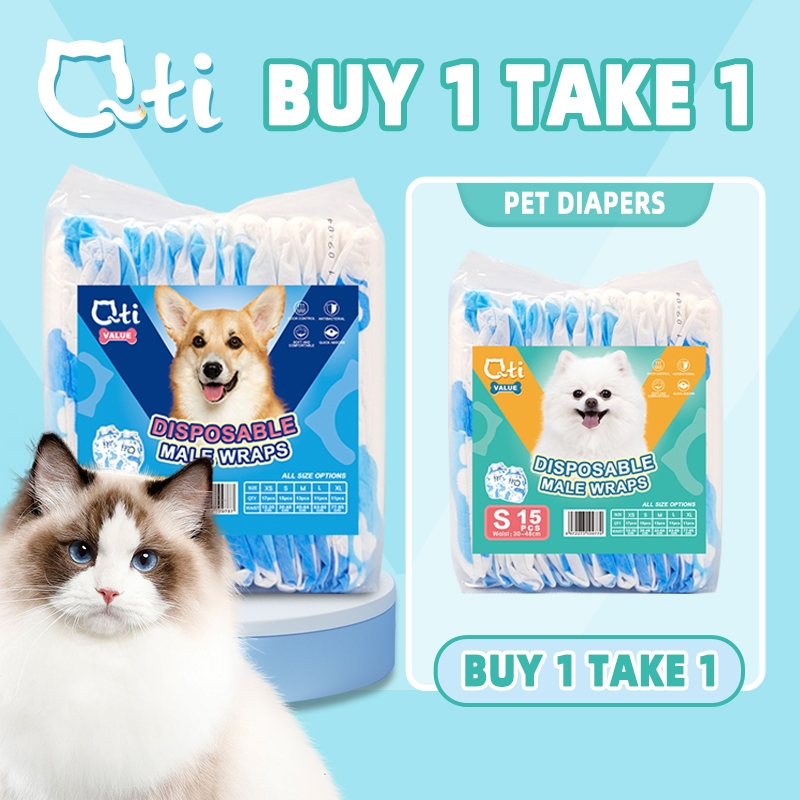 Qti Pet Global Dog Diaper Female Dogs&Cats For Female Disposable ...