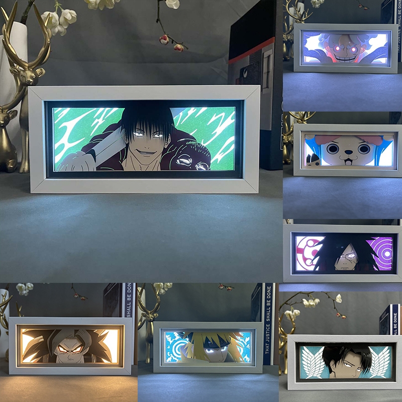 Perfect Japan 3D Anime Light Box Cartoon one piece DRAGON BALL NARUTO ...