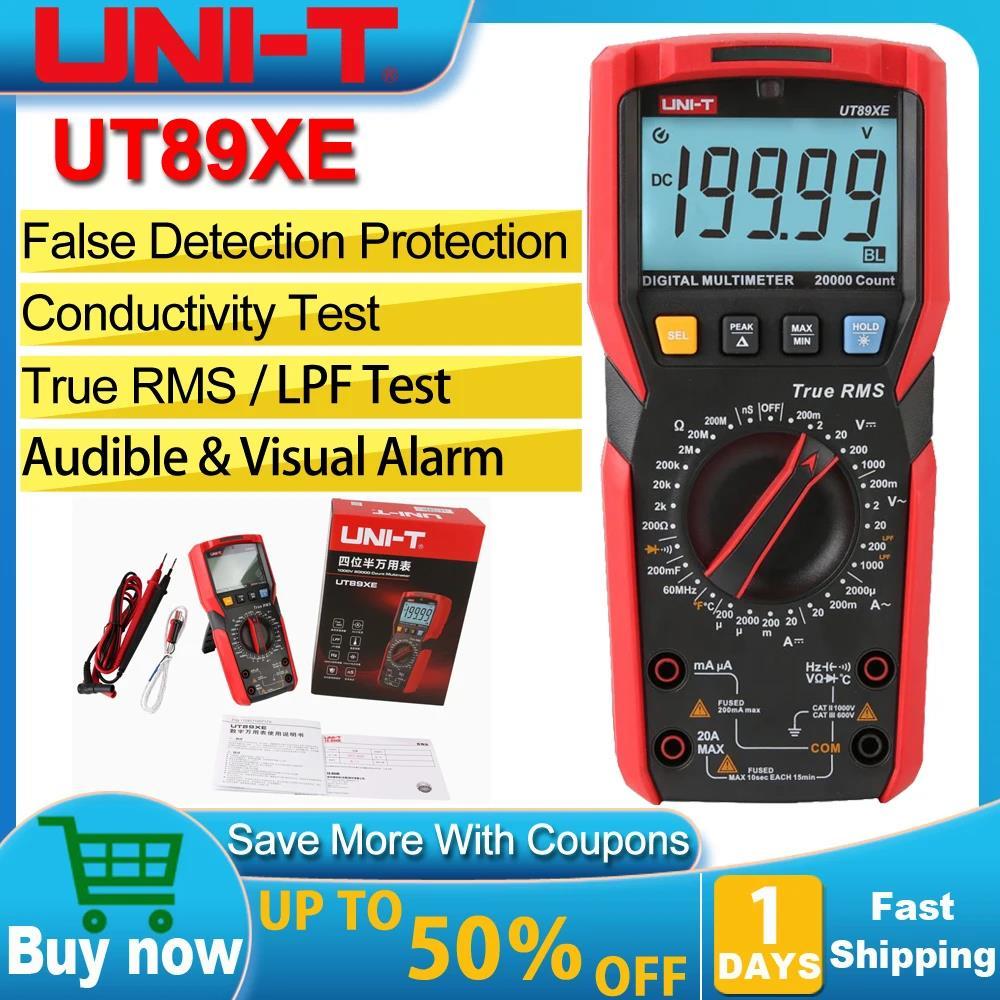 UNI-T UT89XE Digital Multimeter Professional Tester True RMS Manual ...