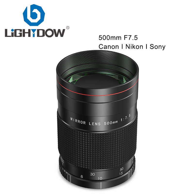 Lightdow Telephoto Camera Lens MF 500mm F7.5 Reflex Mirror Lens for ...