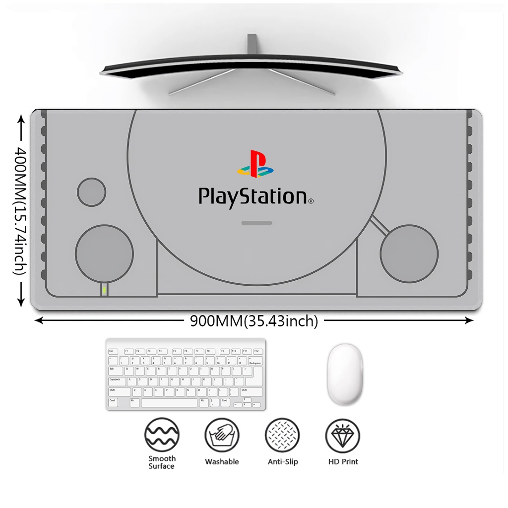 Gaming Mouse Pad Large Japan Game Host Playstation Mouse Mat Waterproof ...