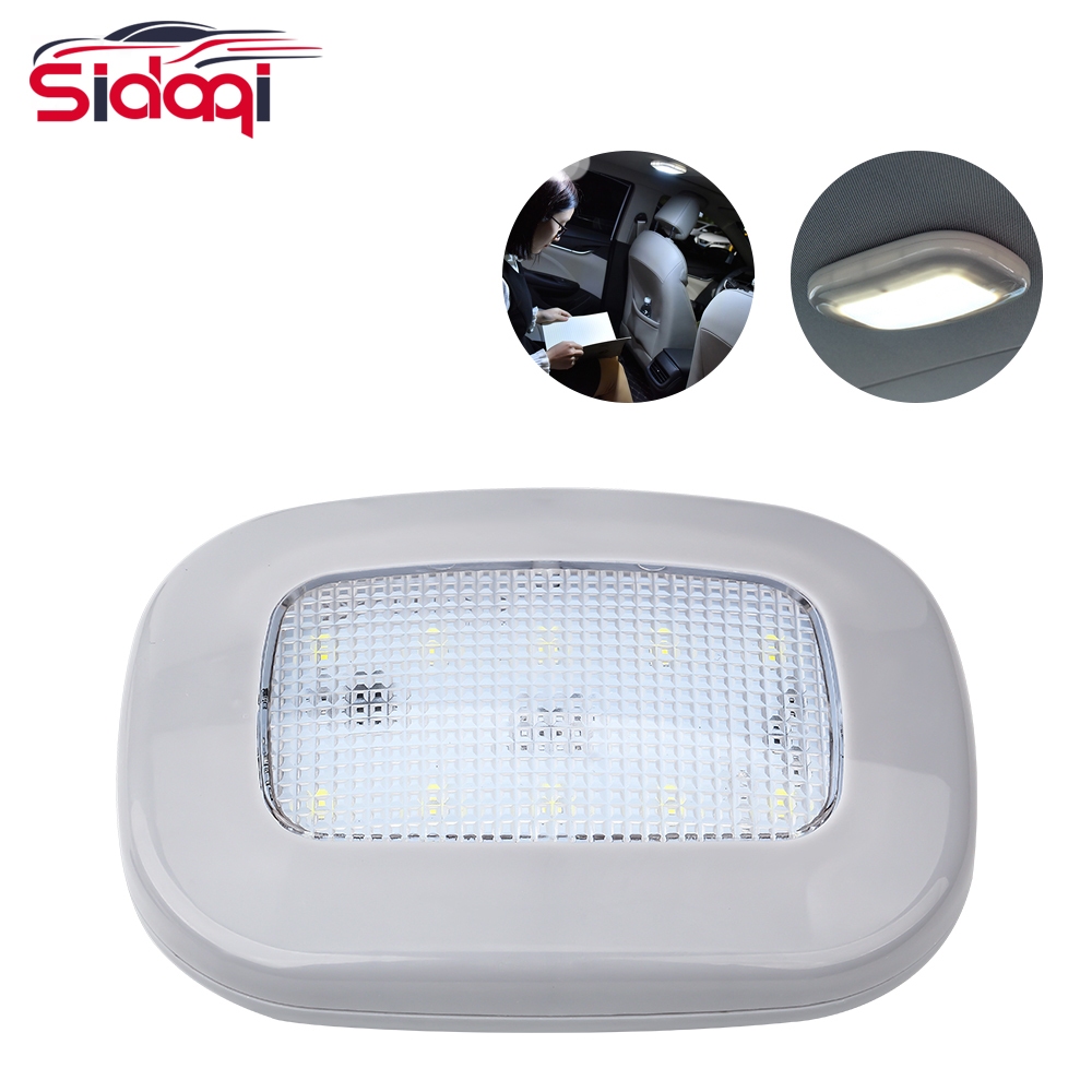 1 Set of 10 LED Car Dome Light Ceiling Light Button Night Light Indoor ...