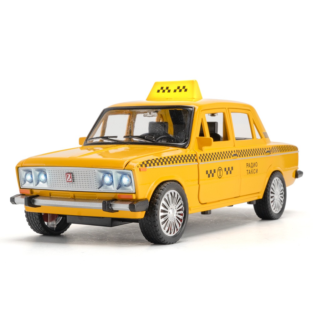 1/18 Scale Russian Lada Taxi Diecast Alloy Pull Back Car Collectable ...