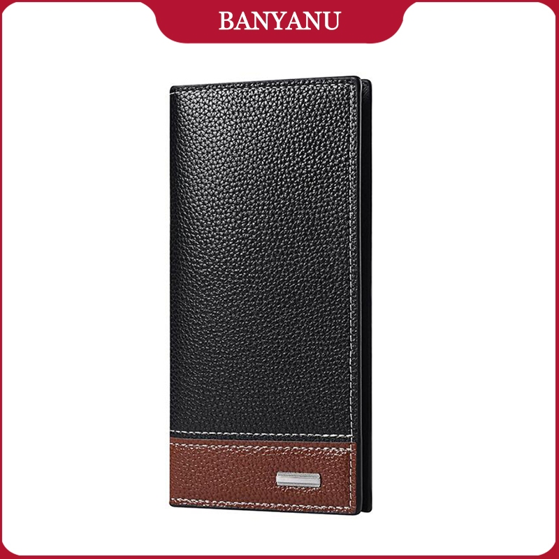 BANYANU Man PU Leather Purse Business Long Card Holder Wallets for Men ...