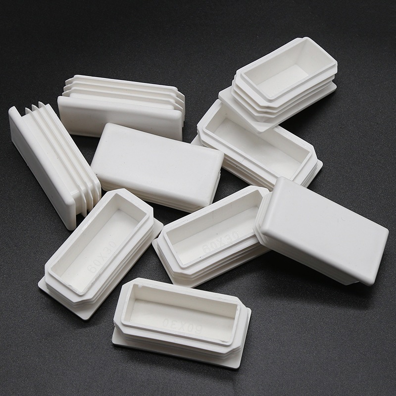 50mm-100mm White Square Plastic Pipe Tubing Inner Plugs Tube Plug Foot ...