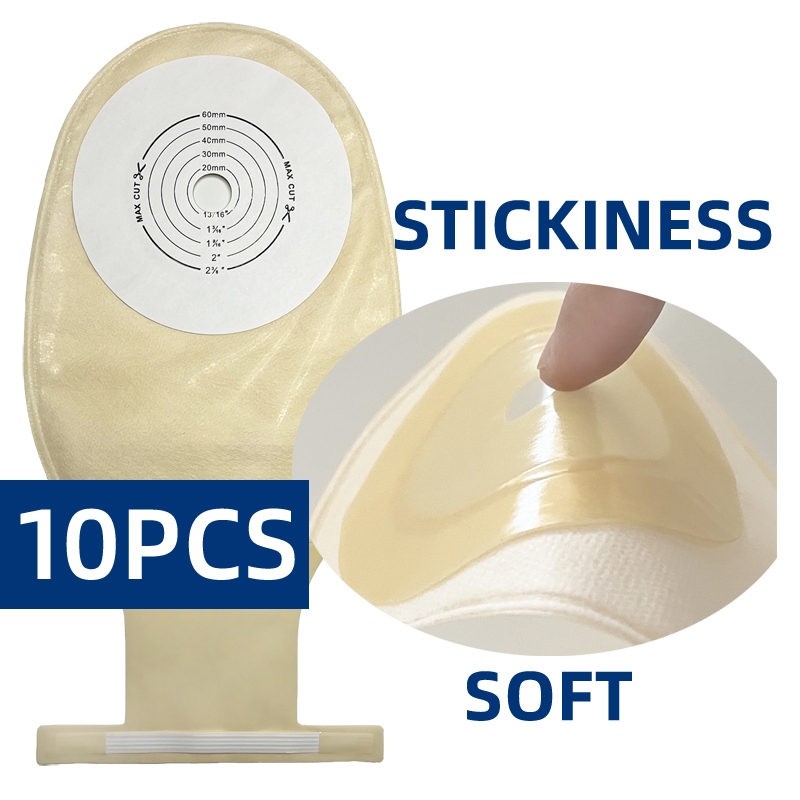 Colostomy Bags,One-piece system Ostomy Pouch, for stoma size 15-60mm ...