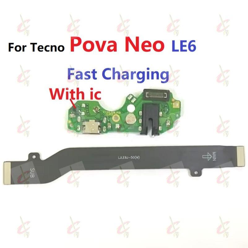 Charging board flex for for Tecno Pova Neo Main board Mainboard flex ...