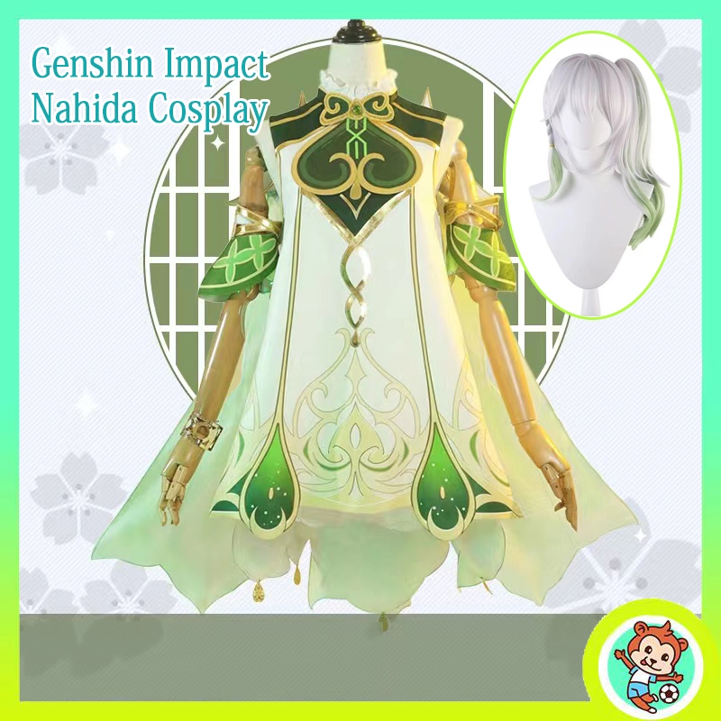 Genshin Impact Nahida Costume Grass God Nahida Buer Cosplay Dress ...