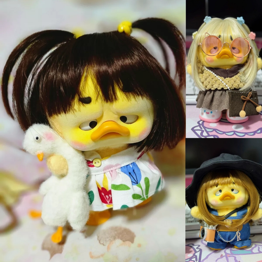 Working Annoying Duck Wig bjd Wig 1/3 Qi Bangs Bobo Head Fake Hair ...