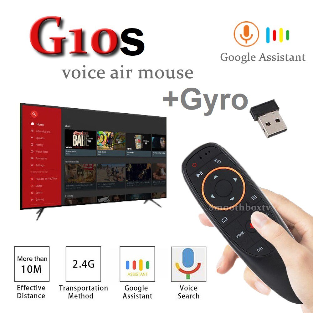 NiLANK G10S/G10 Voice Smart TV Universal Remote Control Wireless Air ...