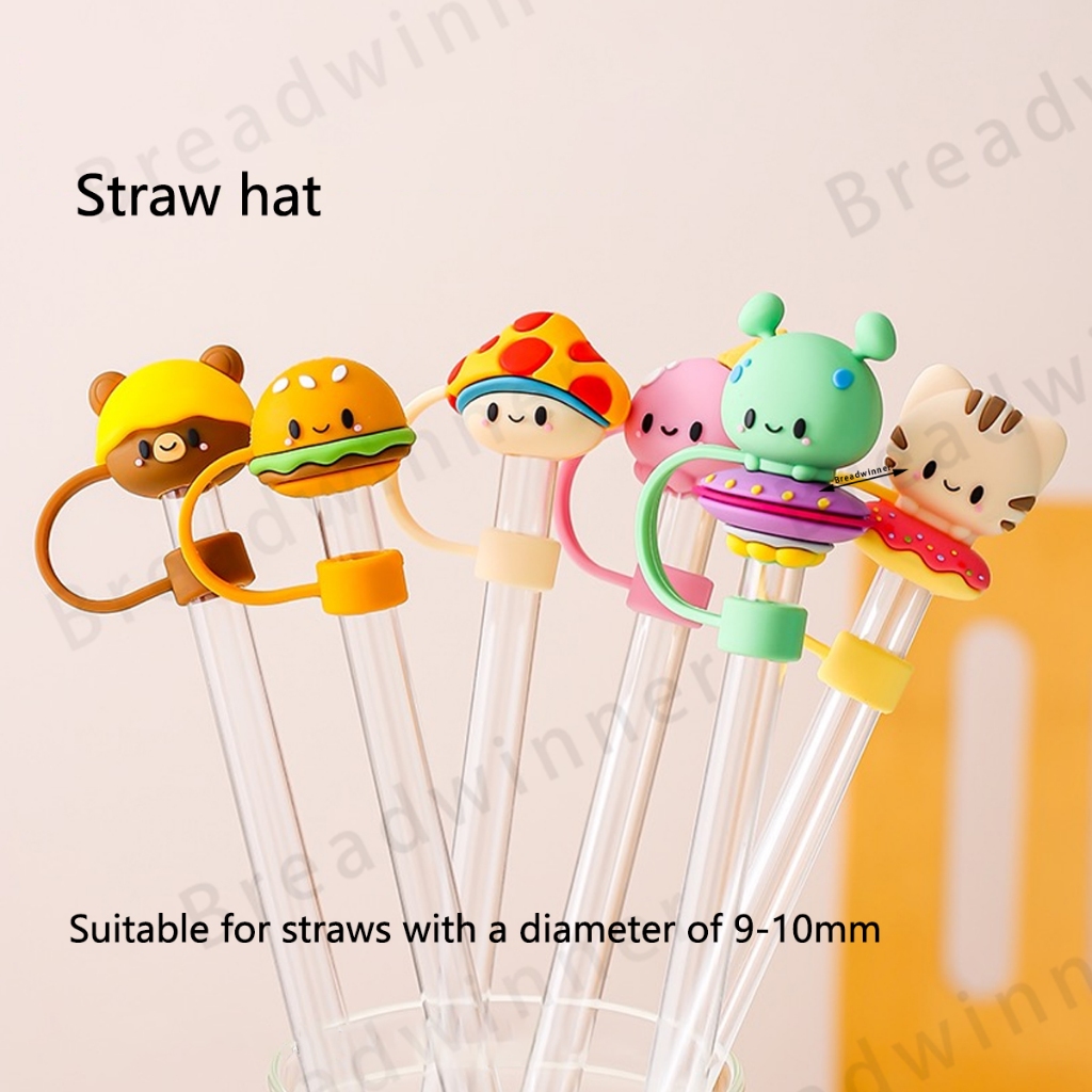 Silicone Straw Cap, Cute Cartoon Straw Cap, Compatible With Stanley ...