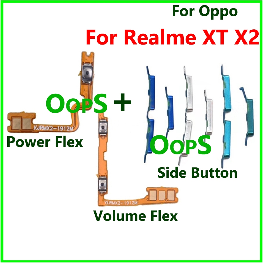 On off Power button flex for Realme XT X2 Phone Up Down Side Key Volume ...
