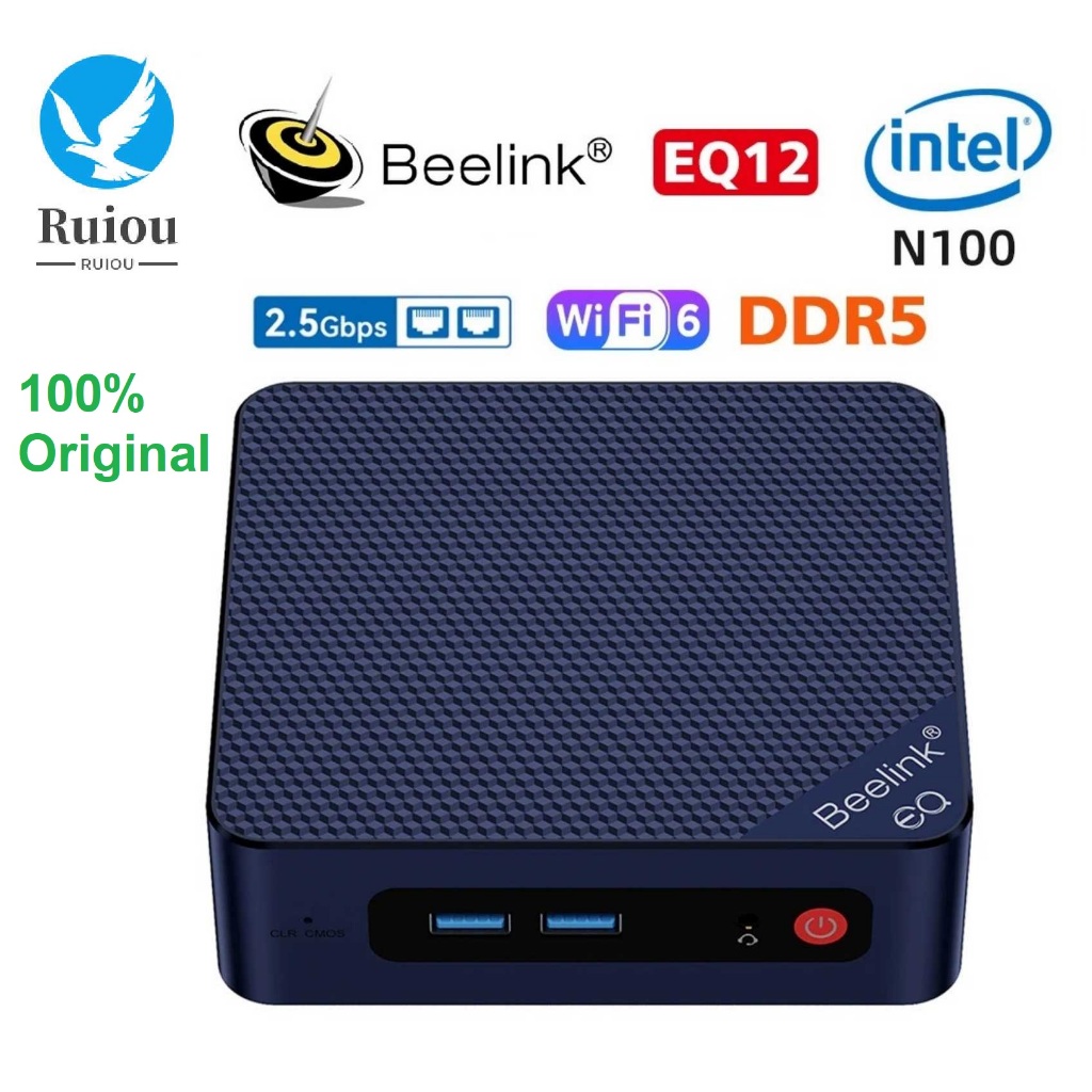 Beelink EQ12 MINI PC Intel 12th N100 Mini PC Windows 11 DDR5 8GB 500GB ...
