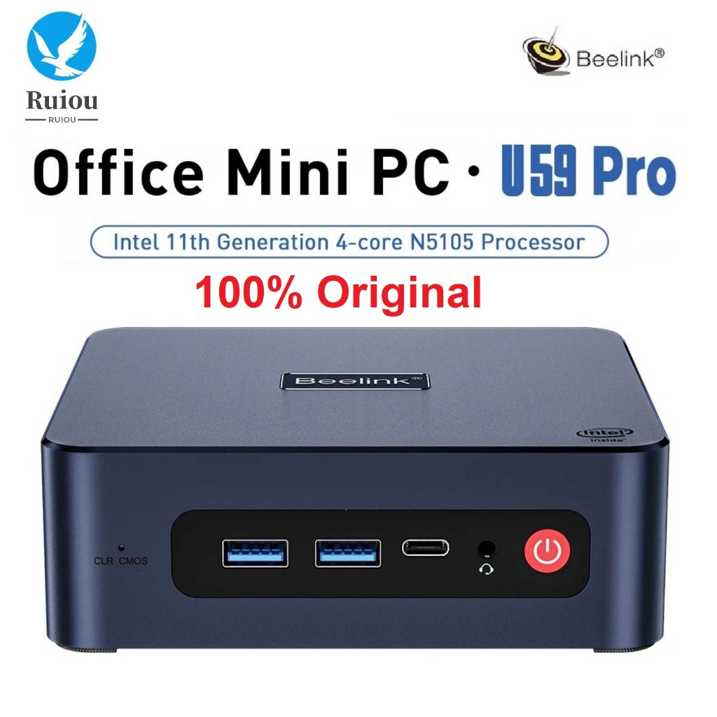 Beelink U59 Pro MINI PC Intel 11th N5105 Mini PC Windows 11 DDR4 16GB 500GB SSD 1000M WiFi5 BT4 ...