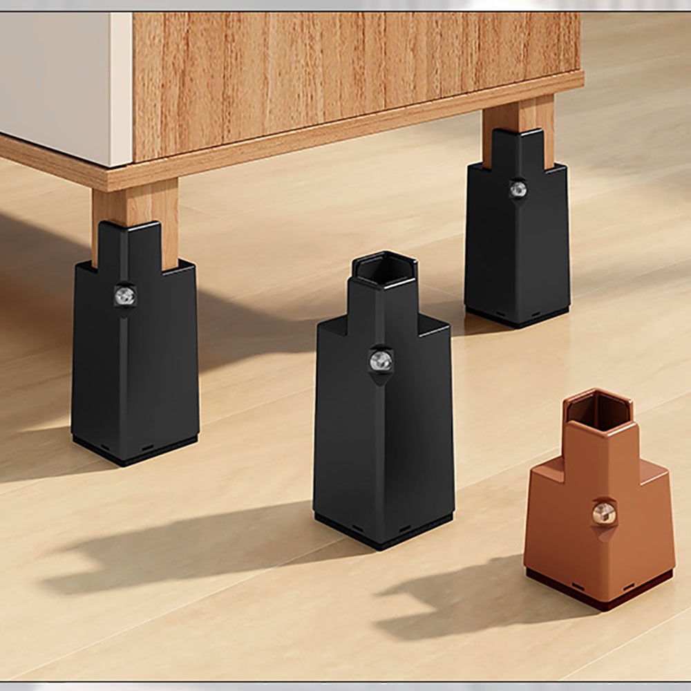 Square Furniture Risers for Sofa Desk Bed Chair Height Extenders for ...