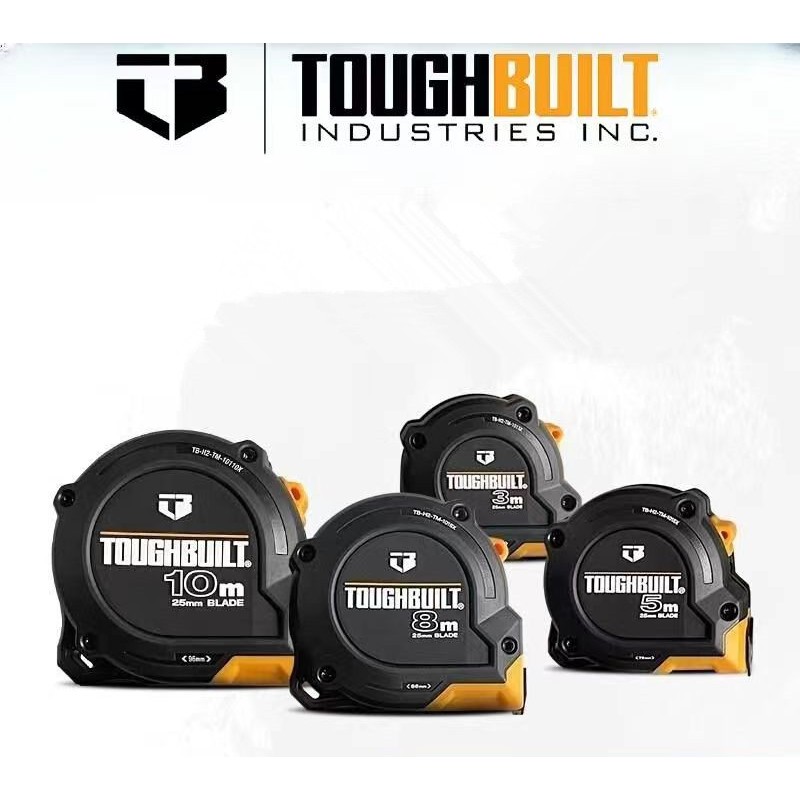 Toughbuilt TB-H2-TM Tape Measure 3/5/8/10m Steel Ruler High Precision ...