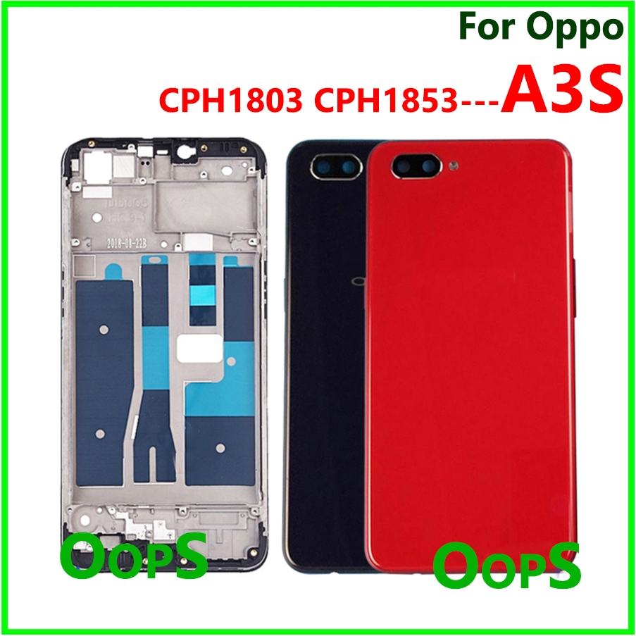 Back Housing For Oppo A3s CPH1803 CPH1853 LCD middle Front frame ...