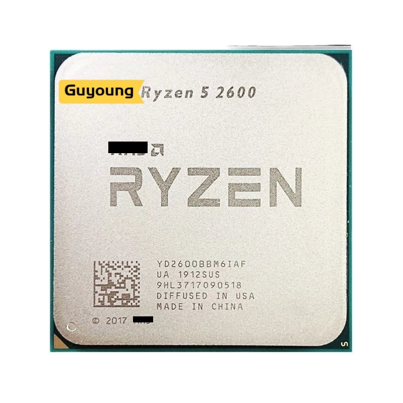 YZX Ryzen 5 2600 R5 2600 3.4 GHz GAMING Zen+ 0.012 Six-Core Twelve ...