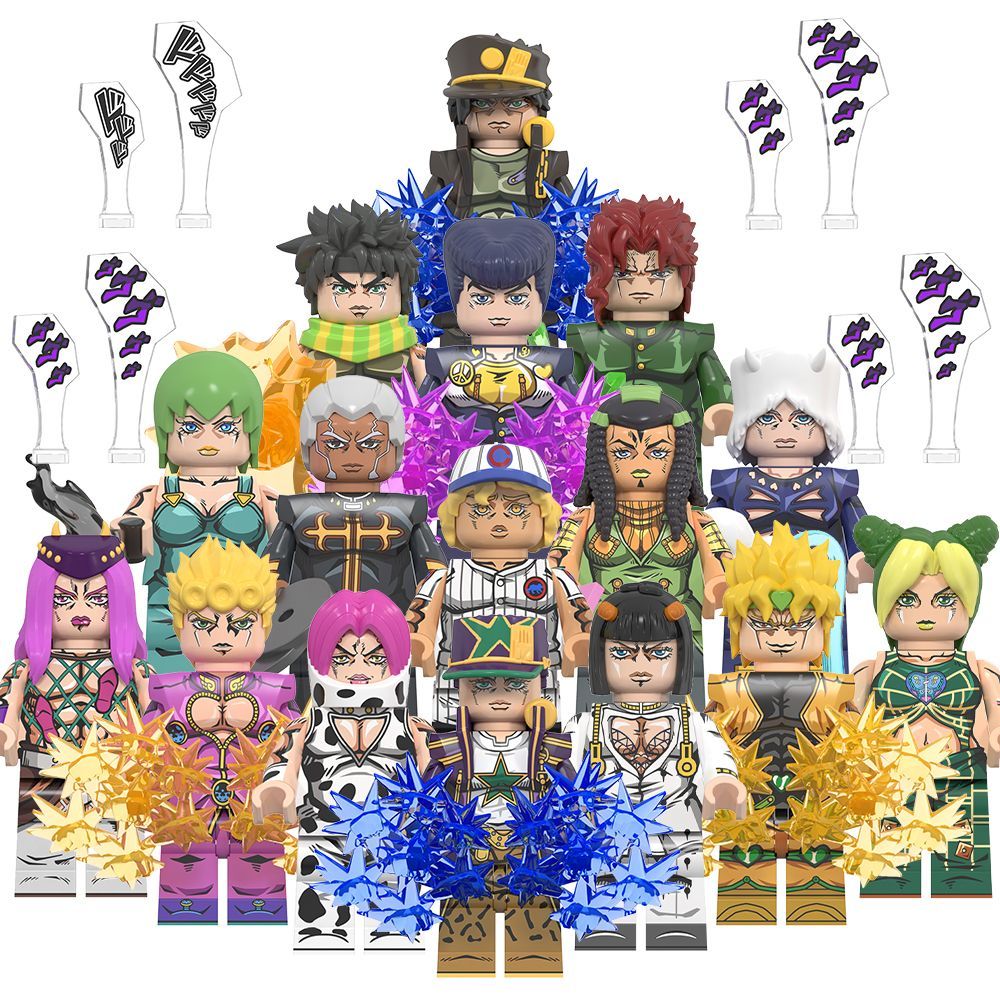 Block Toys Anime JoJo's Bizarre Adventure Figures Building Block ...