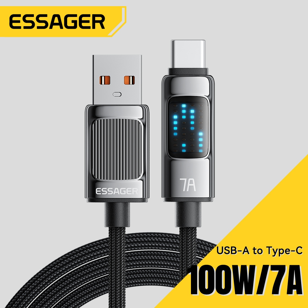 Essager 7A 100W Usb Type C Cable Fast Charg Cord For Huawei 88W Oppo ...