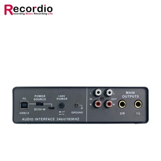 Gax-md23 2 Input 2 Output USB High Fidelity Audio Interface Studio ...