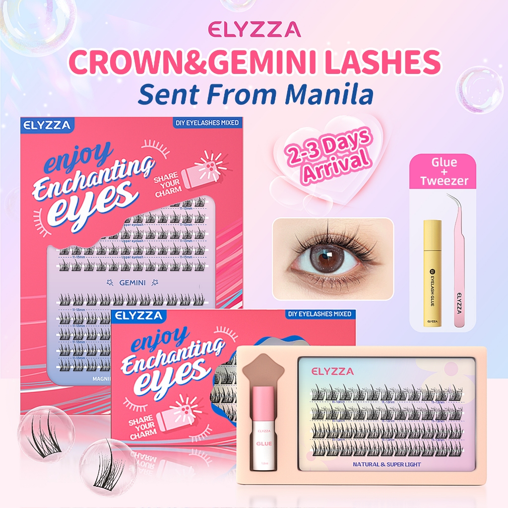 [Sent From Manila] Elyzza Gemini& Crown Eyelash Extension Set 2-3 Days ...
