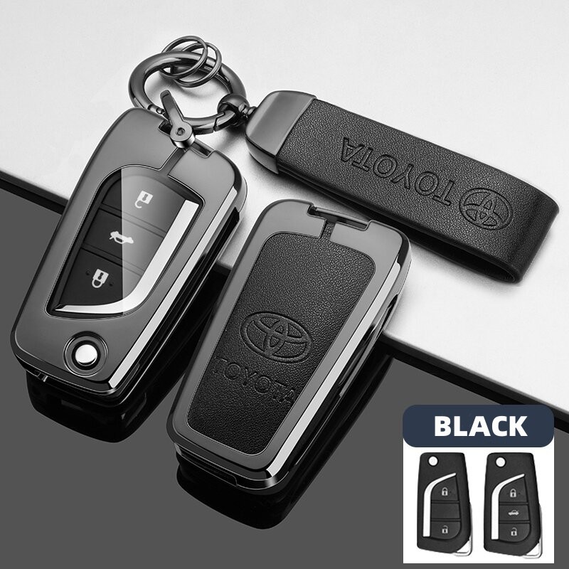 Alloy Car Remote Key Cover Case Shell Fob For Toyota Fortuner ALTIS ...