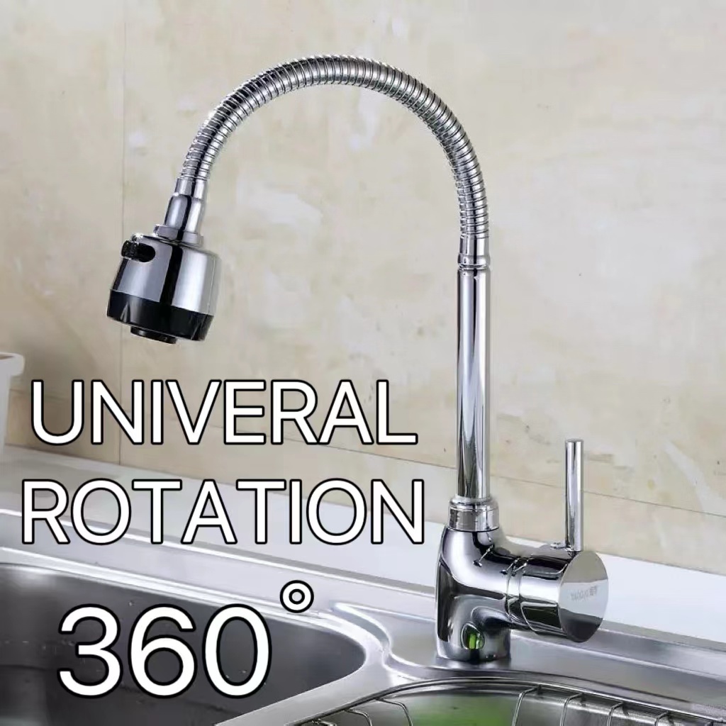 SUS304 Kitchen Faucet Pull Flexible Faucet with Sprayer Stainless Sink ...